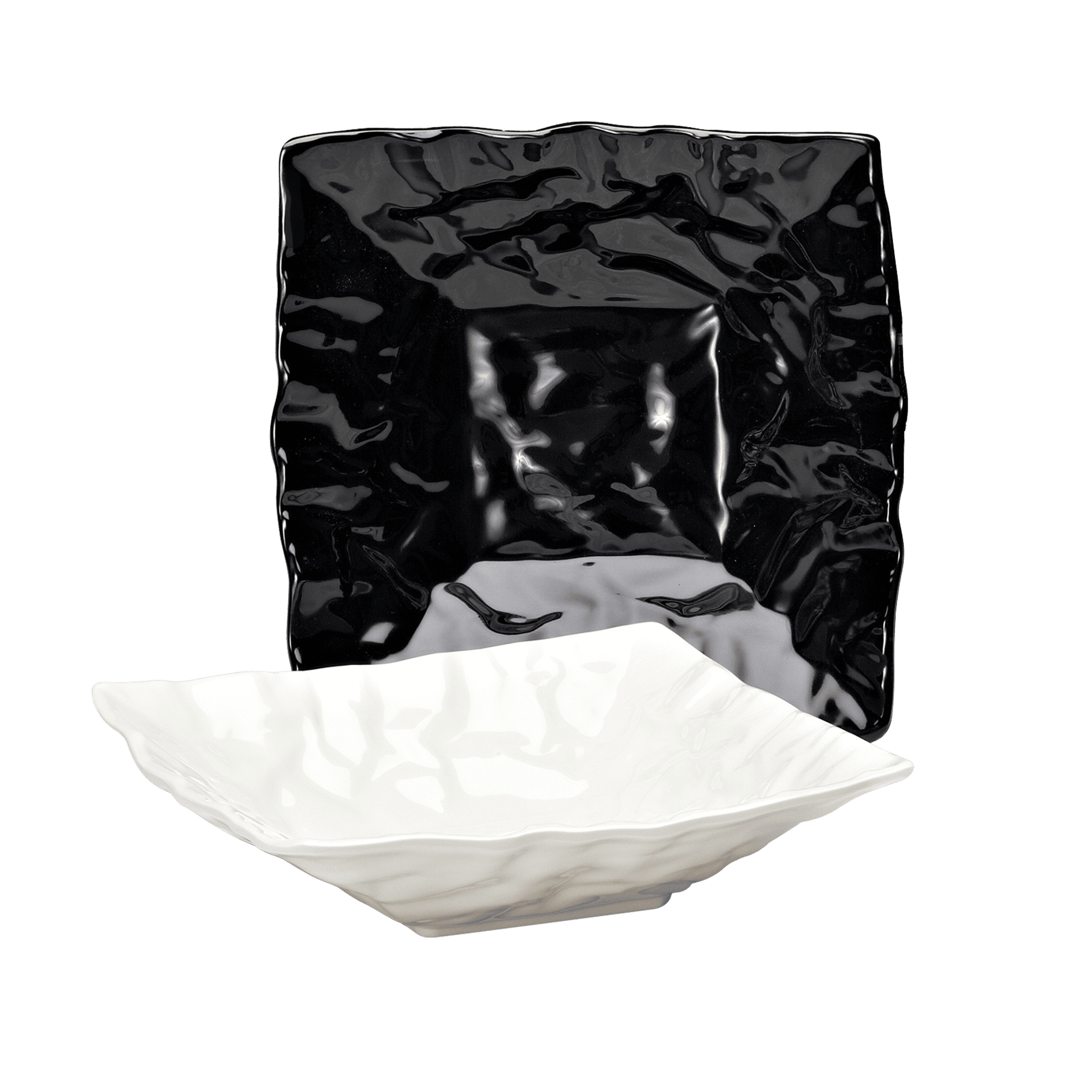 M12123 Crinkled Paper Square Bowl 12” sq. x 3 ½” h., 3 qt., – Elite ...